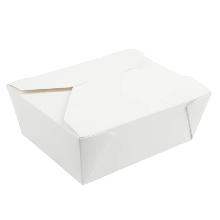 #8 WHITE PAPER TAKE-OUT BOX 6.75"*5.5"*2.5" CY-WTB8 – Hoyaboba.com
